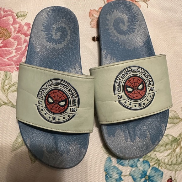 Disney | Shoes | Disney Kids Spiderman Slides | Poshmark